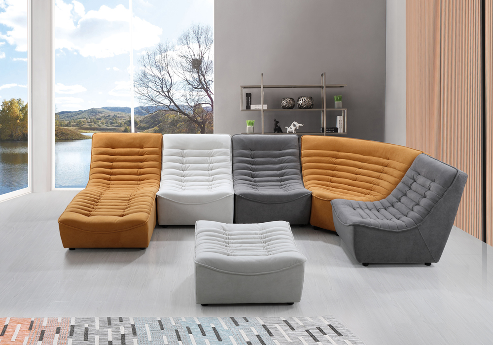 Salon d'Angle Modulable - Livré avec 6 éléments modulable Kit-M