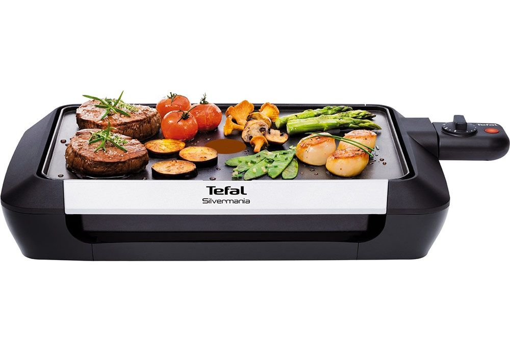 Plancha Électrique Tefal Silvermania Noir (CB670801) - Kit-M