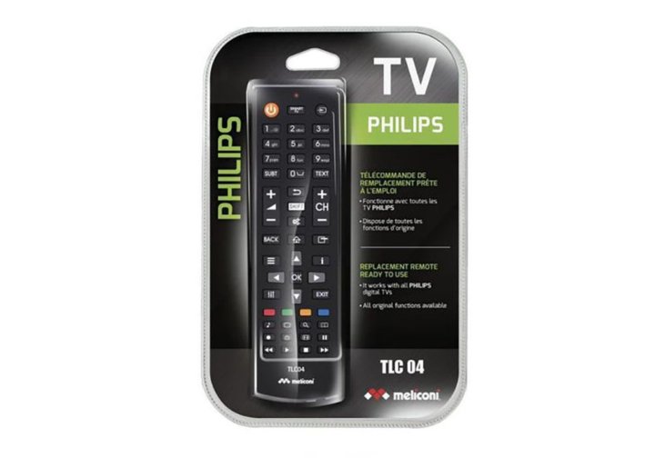 Télécommande TV Pour Philips Meliconi (TLC004)- Kit-M