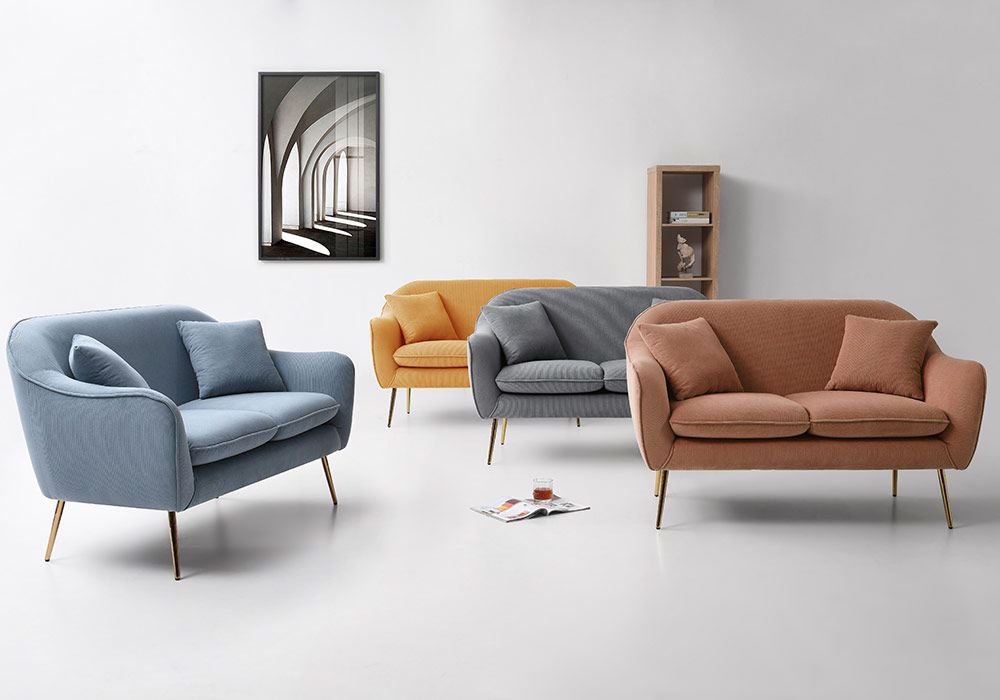 Canapé 2 Places Style Scandinave - Design Moderne - Kit-M