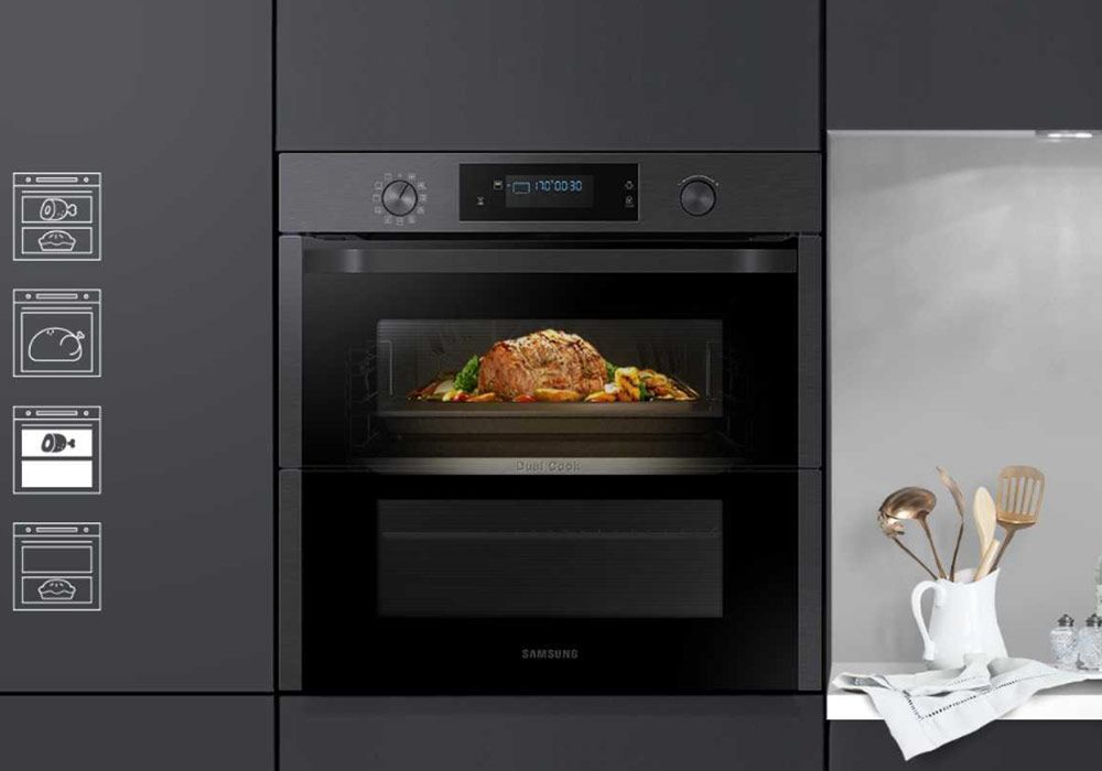 Four Encastrable Samsung Dual Cook Flex - 75L - pyrolyse - Kit-M