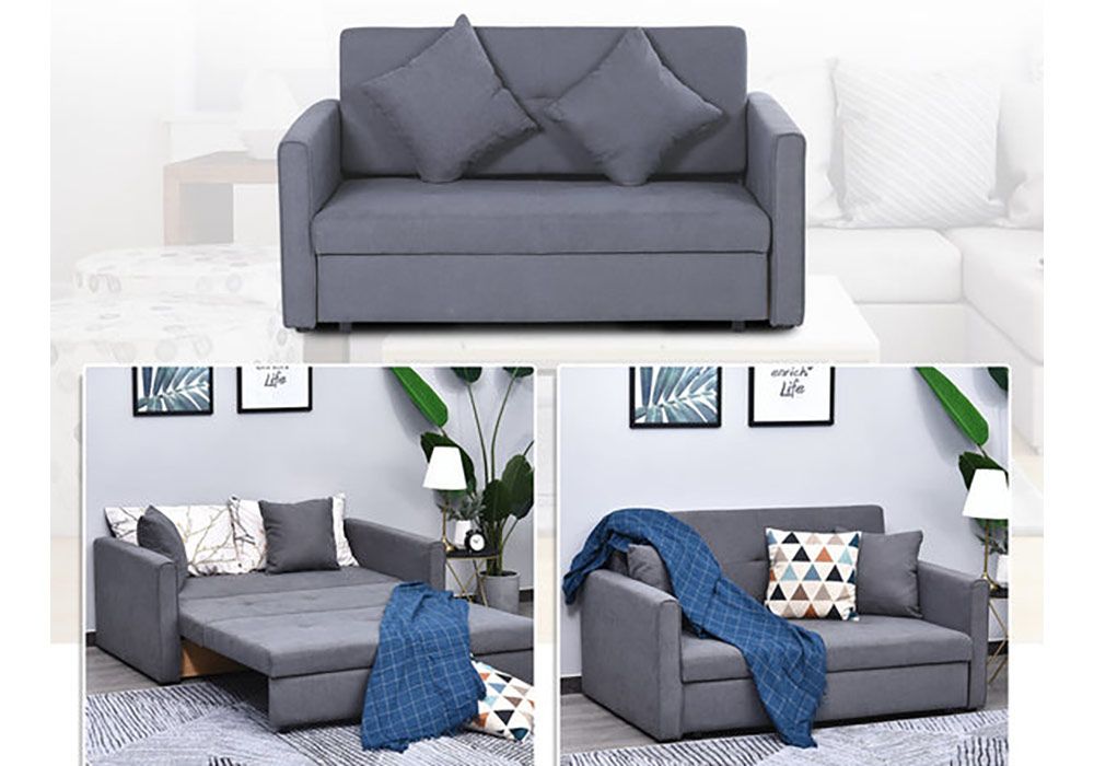 Canapé 2 Places Convertible Hom Com Style moderne - Kit-M