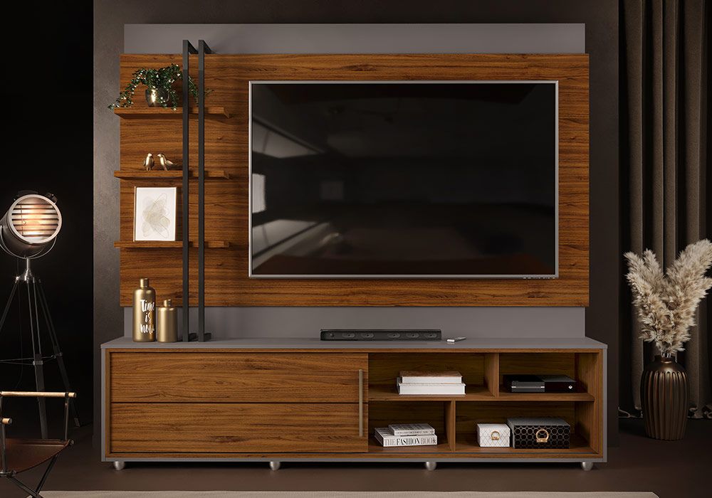 Mur TV Logan - Mobilier moderne, tendance Kit-M