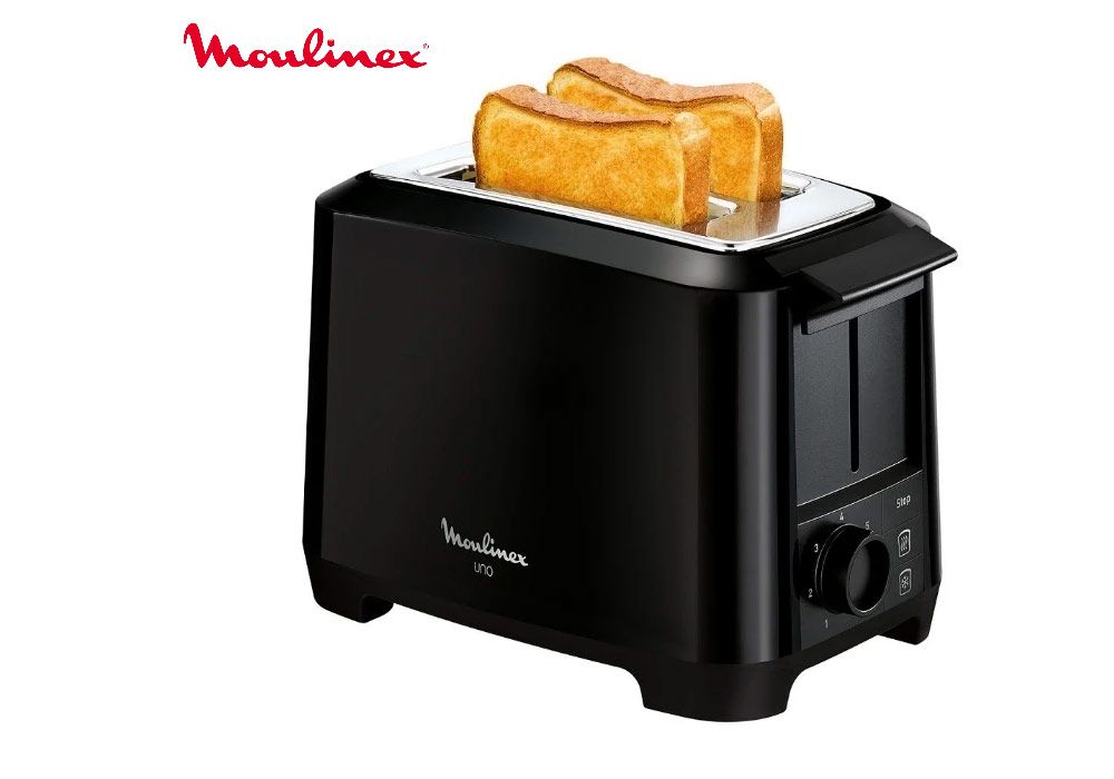 Toaster 2 Fentes Noir Uno Moulinex (LT1408) 800W - Kit-M