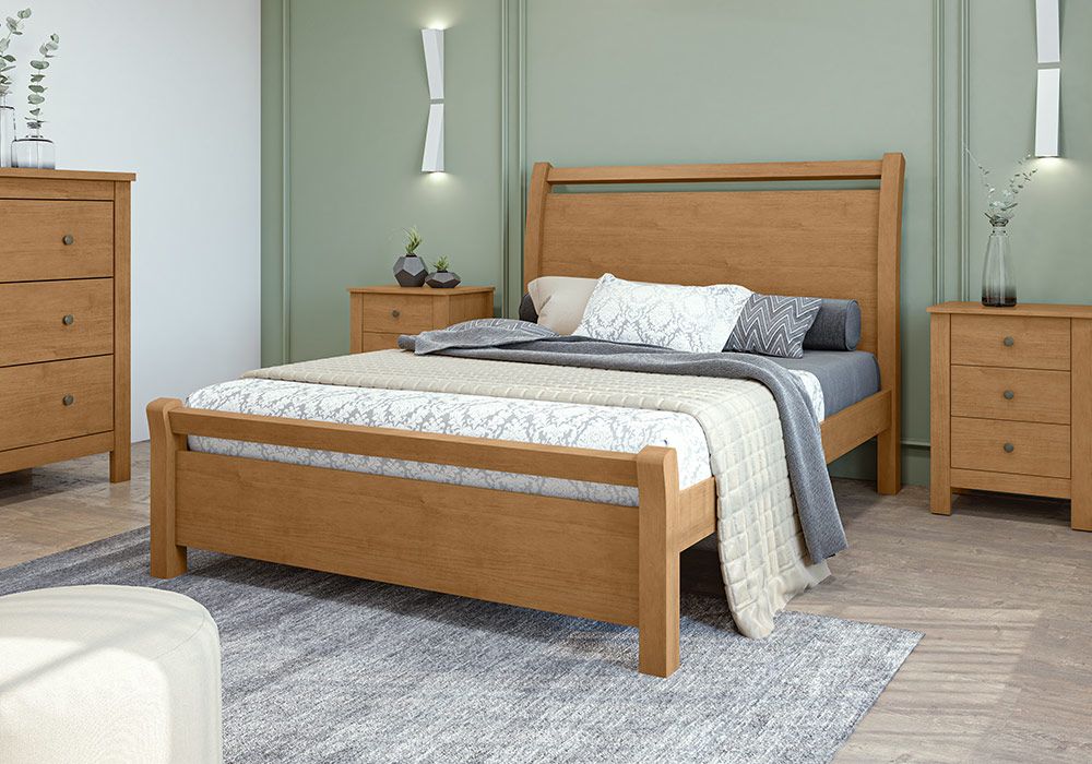 Lit 140x190cm Reali Rovere Soft - Mobilier romantique - Kit-M