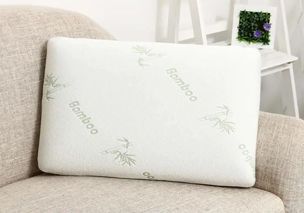 Oreiller en Mousse à Mémoire Tissus Bambou 60x40cm - Kit-M