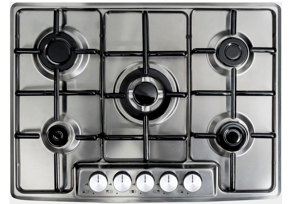 Plaque de Cuisson 5 Feux Inox 70cm Inosense (M7-50BTF) • Kit-M